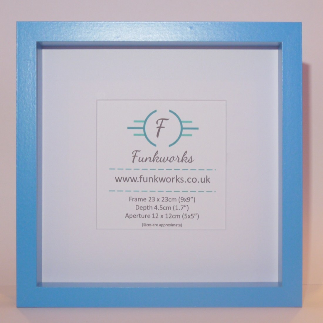 Blue - Box Photo Frame 9 x 9 Inch (23cmx23cm) | Funkworks